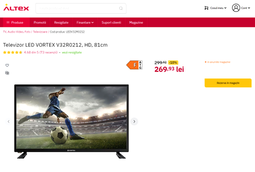 Top 4 Televizoare LED sub 350 Lei – Reduceri de neratat la Altex!