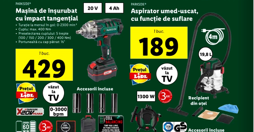 Noua ofertă Lidl: 3 scule Parkside necesare în gospodărie