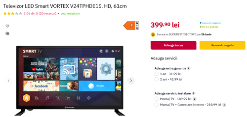 Cât costă cel mai ieftin Smart TV vândut de Altex. Preț avantajos ...